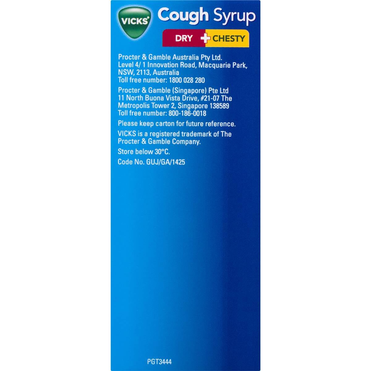 Vicks Cough Syrup Dry & Chesty 200ml | Woolworths