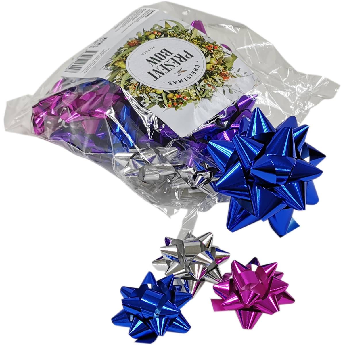 Christmas Present Bows Assorted 20 Pack | Woolworths