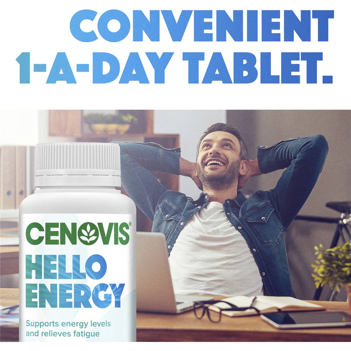 Cenovis Hello Energy Tablets 30 Pack | Woolworths