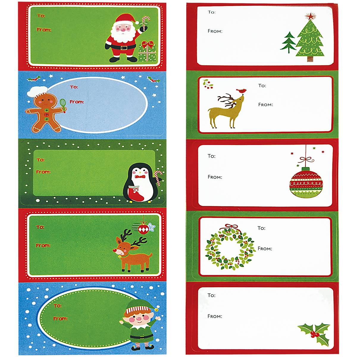 Christmas Present Stickers Boxed 100 Pack | Woolworths