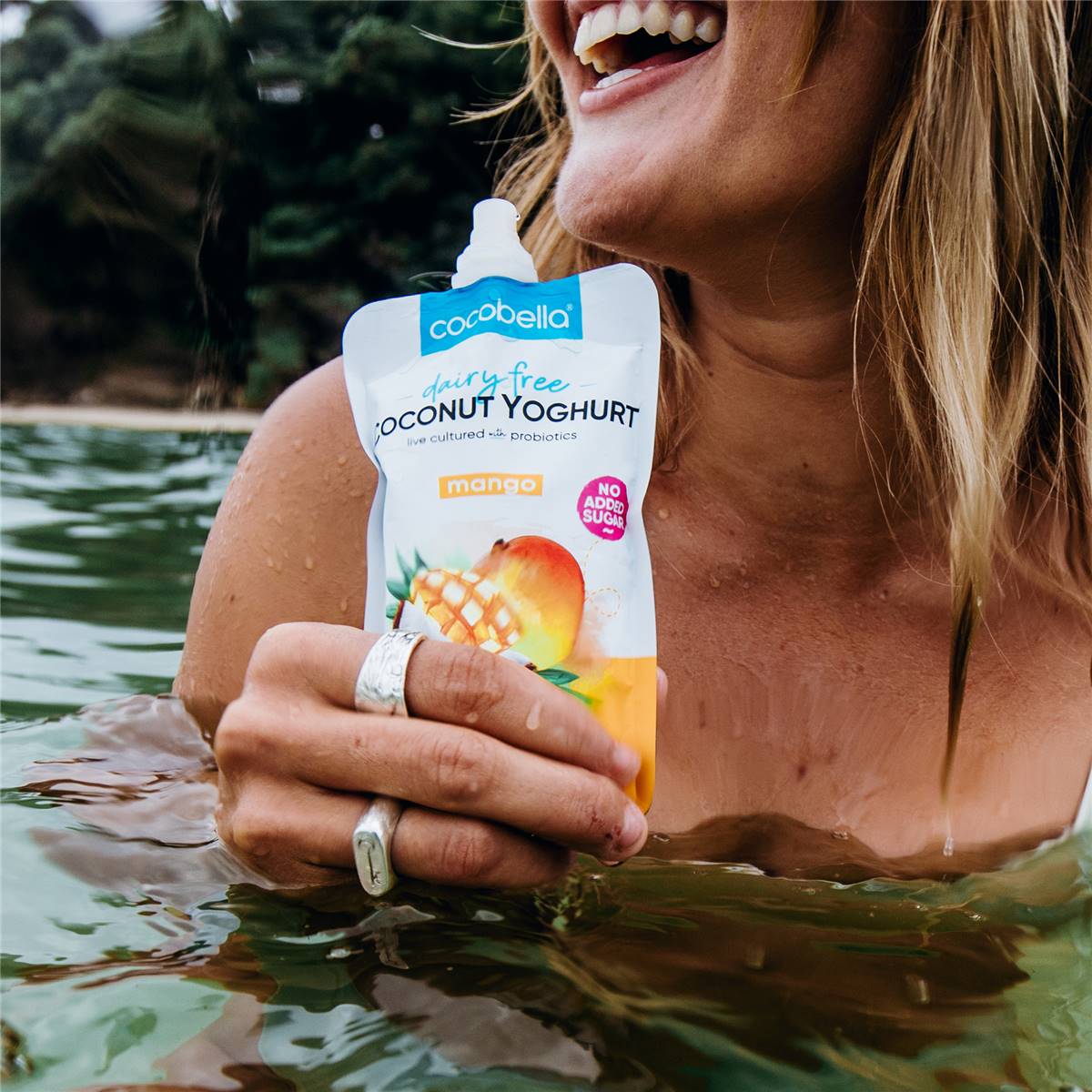 Cocobella Dairy Free Coconut Yoghurt Pouch Mango 110g | Woolworths