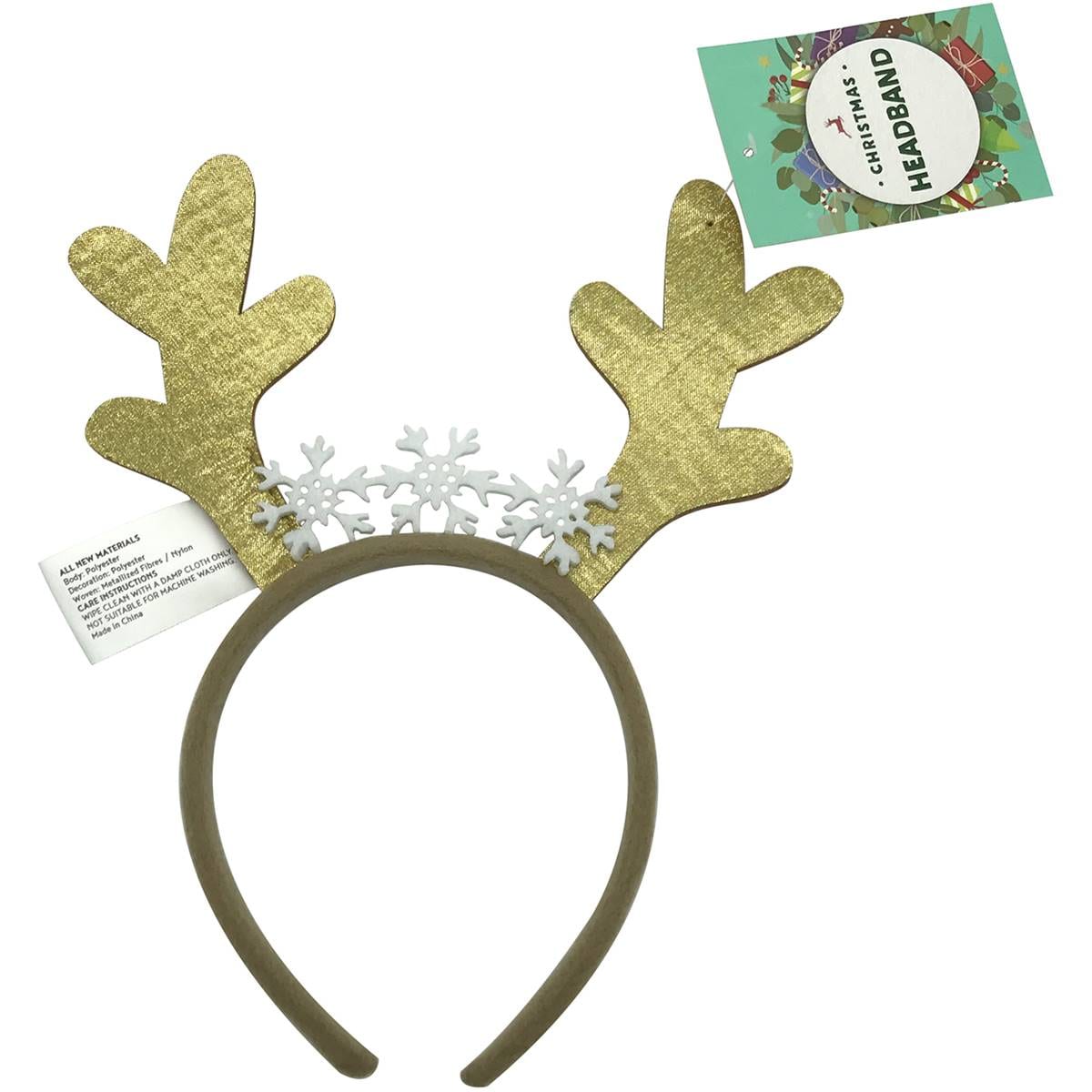 Christmas Reindeer Headband Assorted Each | Woolworths