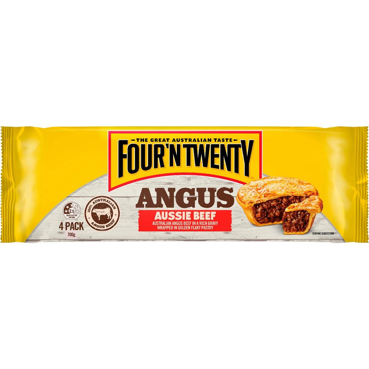 Four'n Twenty Angus Aussie Beef Pies 4 Pack | Woolworths