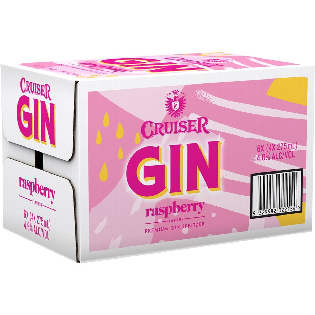 Vodka Cruiser Gin Raspberry 275ml | Woolworths