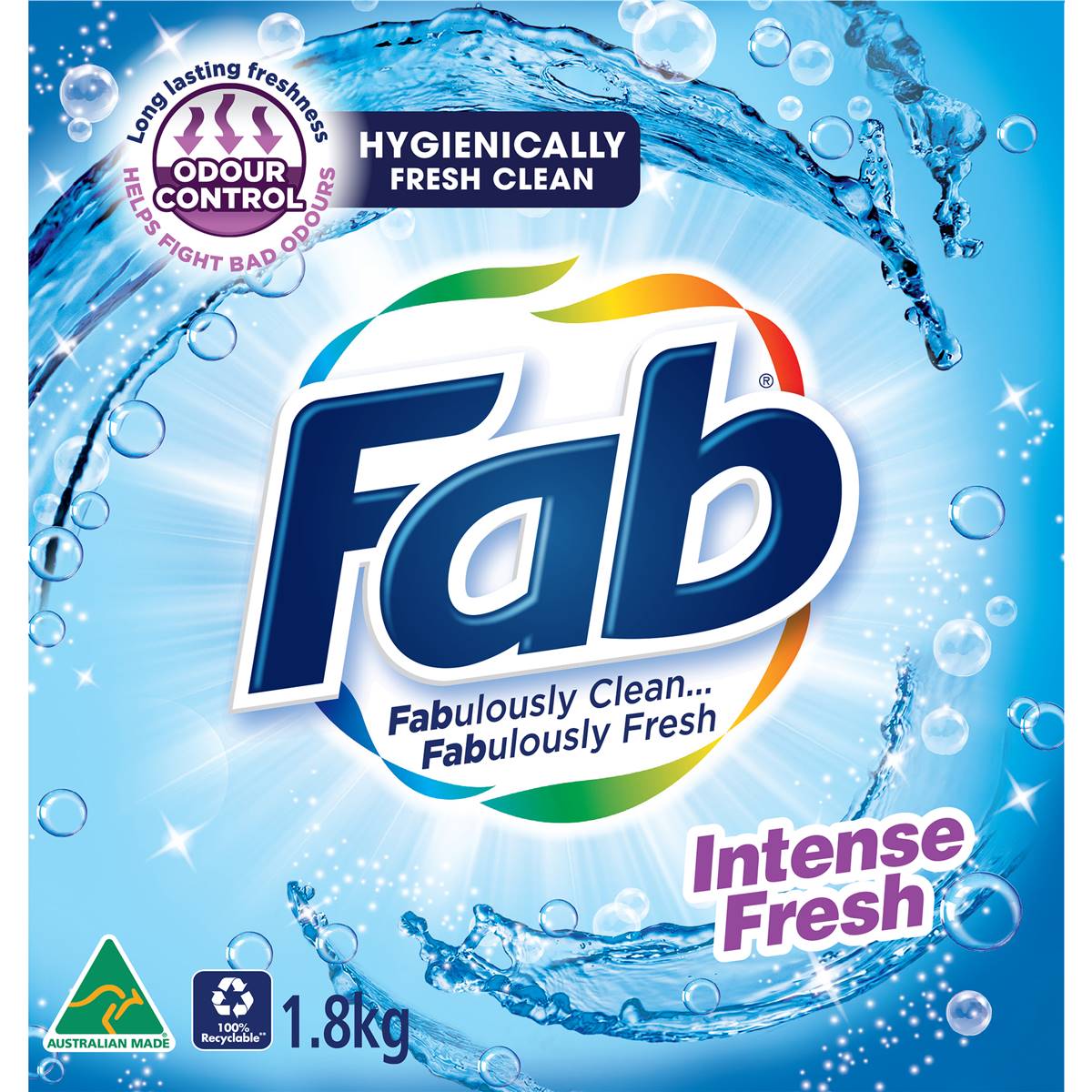 Fab Fresh Laundry Detergent Powder With Odour Control 1.8kg | Woolworths