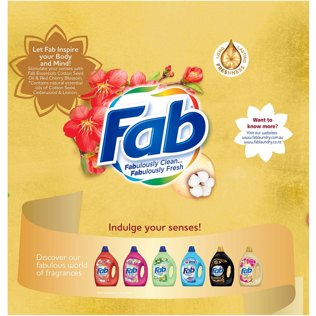 Fab Essential Oils Laundry Detergent Powder Japan 1.8kg | Woolworths