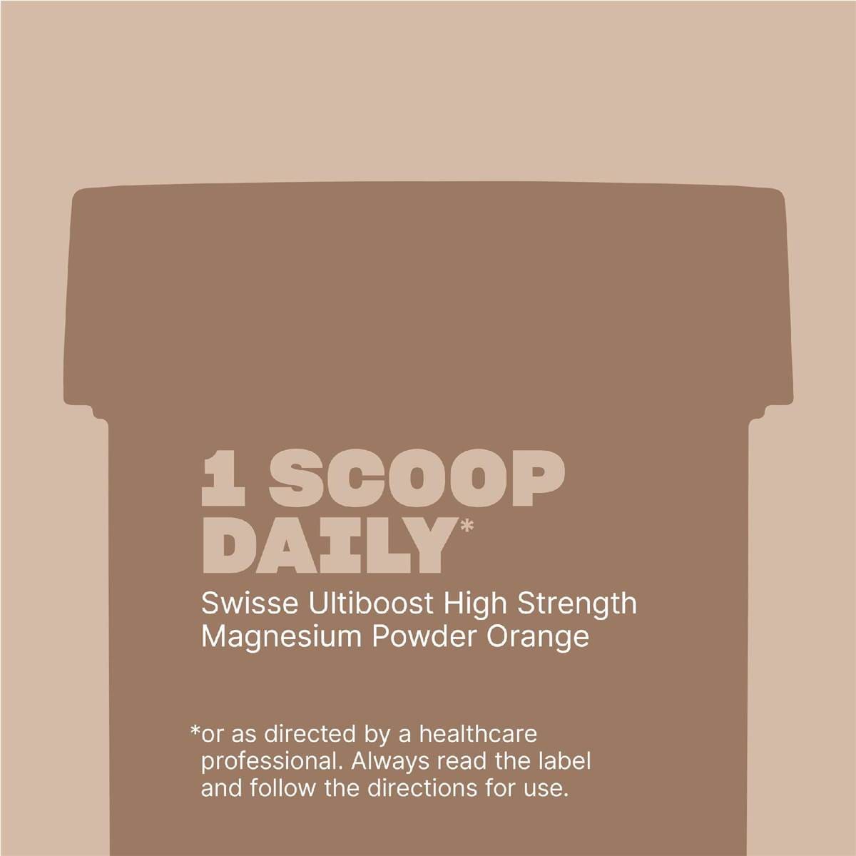 Swisse Ultiboost High Strength Magnesium Powder Orange 180g | Woolworths