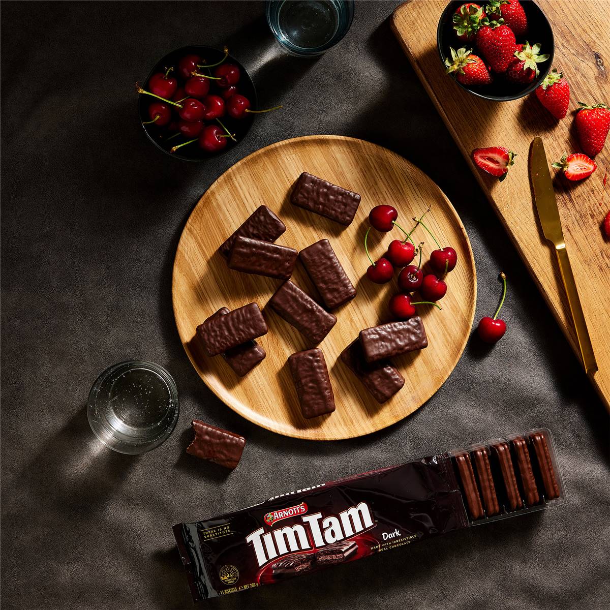 Arnott's Tim Tam Dark Chocolate Biscuits 200g | Woolworths Arnott's Tim Tam Dark Chocolate Biscuits 200g | Woolworths