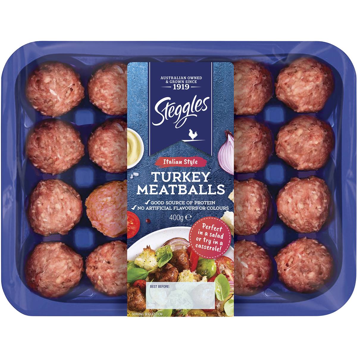 Steggles Italian Style Turkey Meatballs 400g | Woolworths