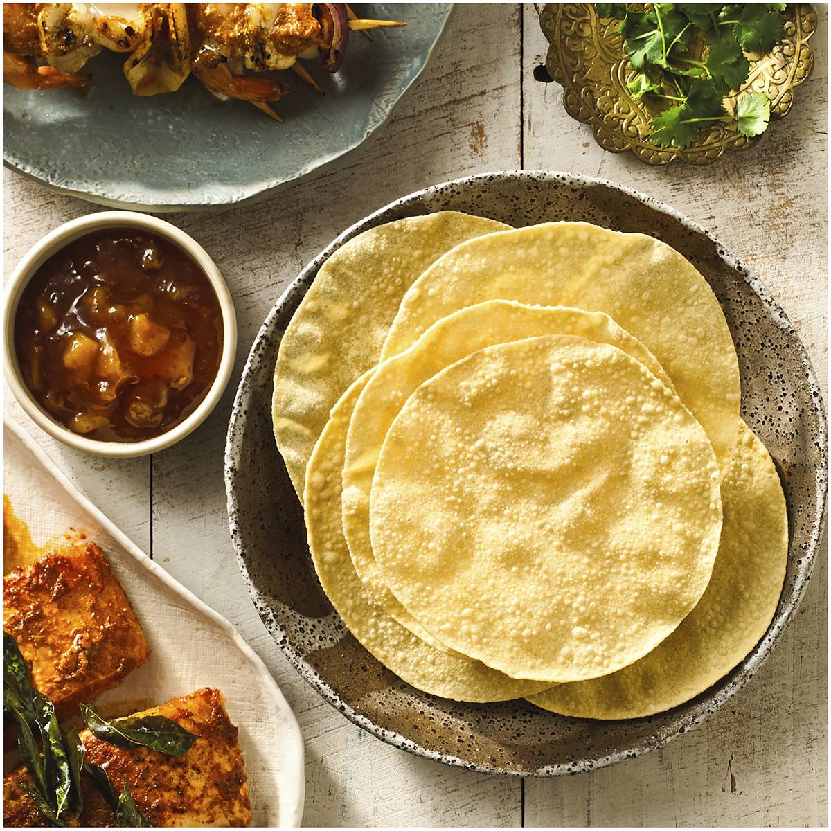 Patak's Ready To Eat Large Plain Pappadums 58g | Woolworths