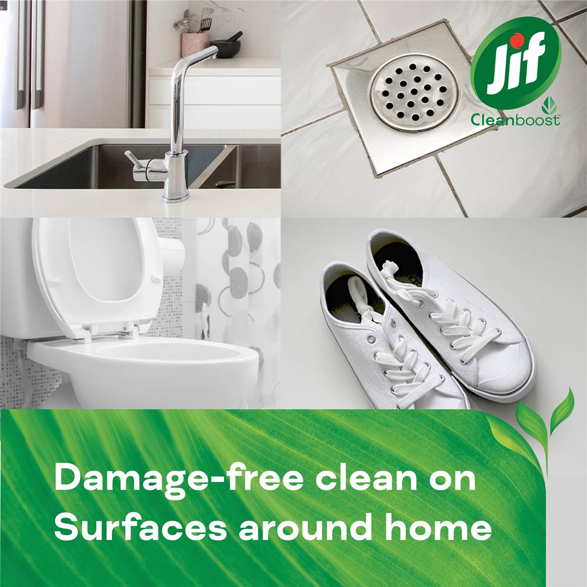 Jif Cream Cleanser With Micro Particles Lemon 500ml | Woolworths