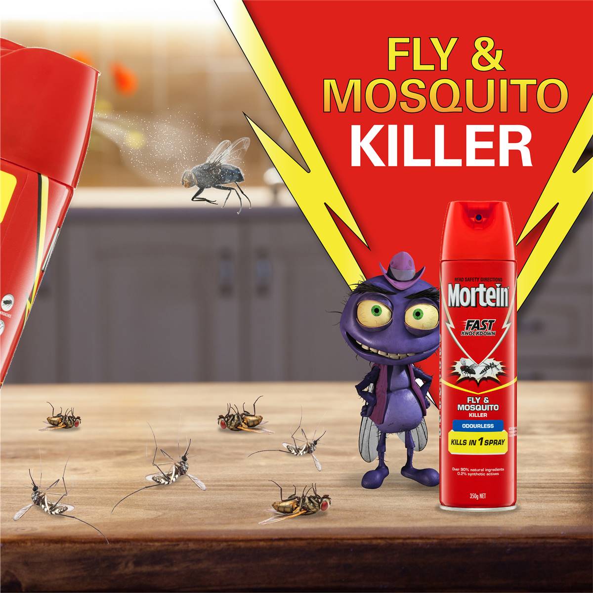 Mortein Odourless Flying Insect Spray 350g | Woolworths