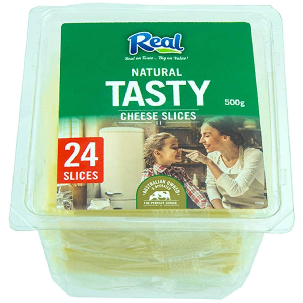 The Real Natural Tasty Cheese Slices 500g | Woolworths