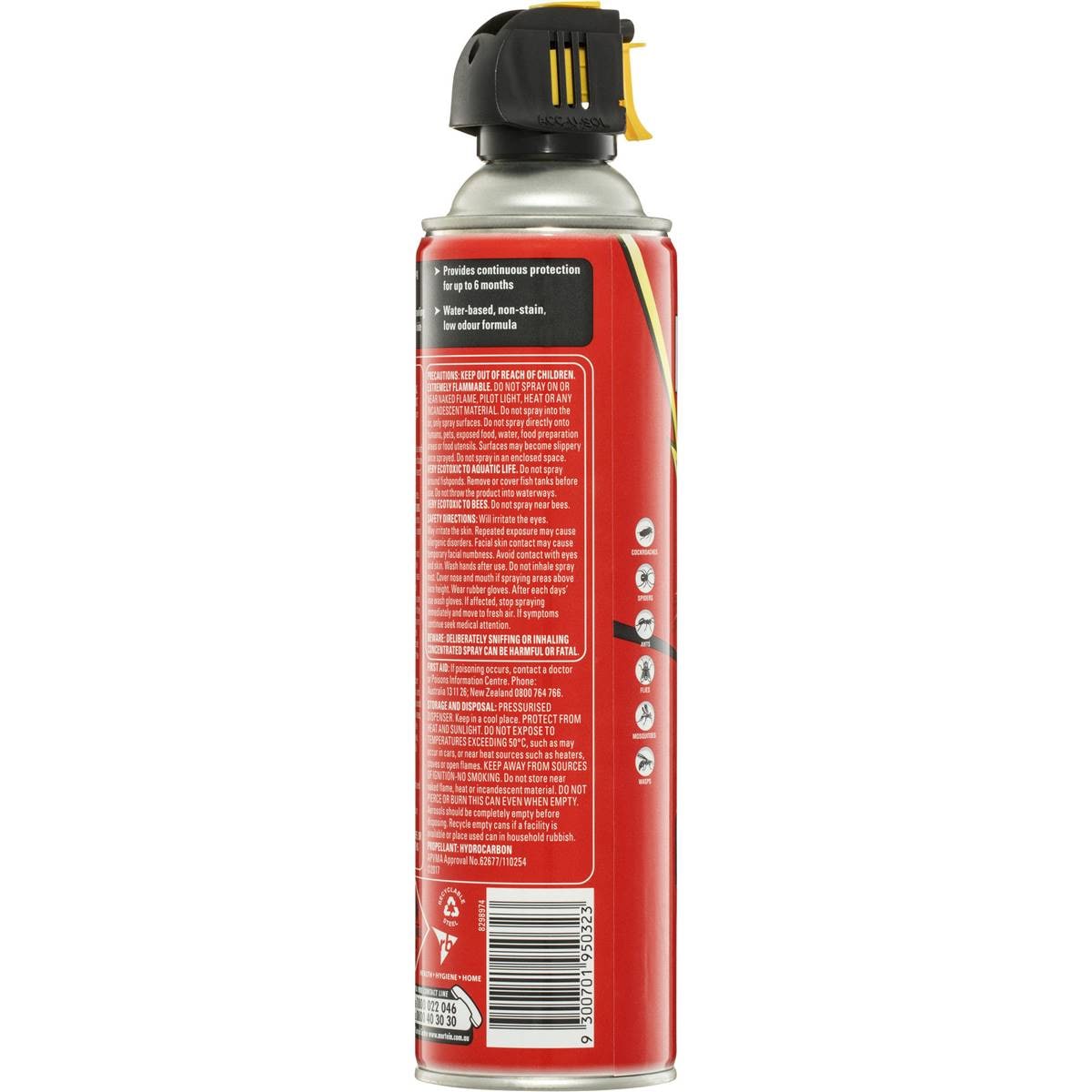 Mortein Outdoor Barrier Surface Spray Crawling Insect Killer 350g ...