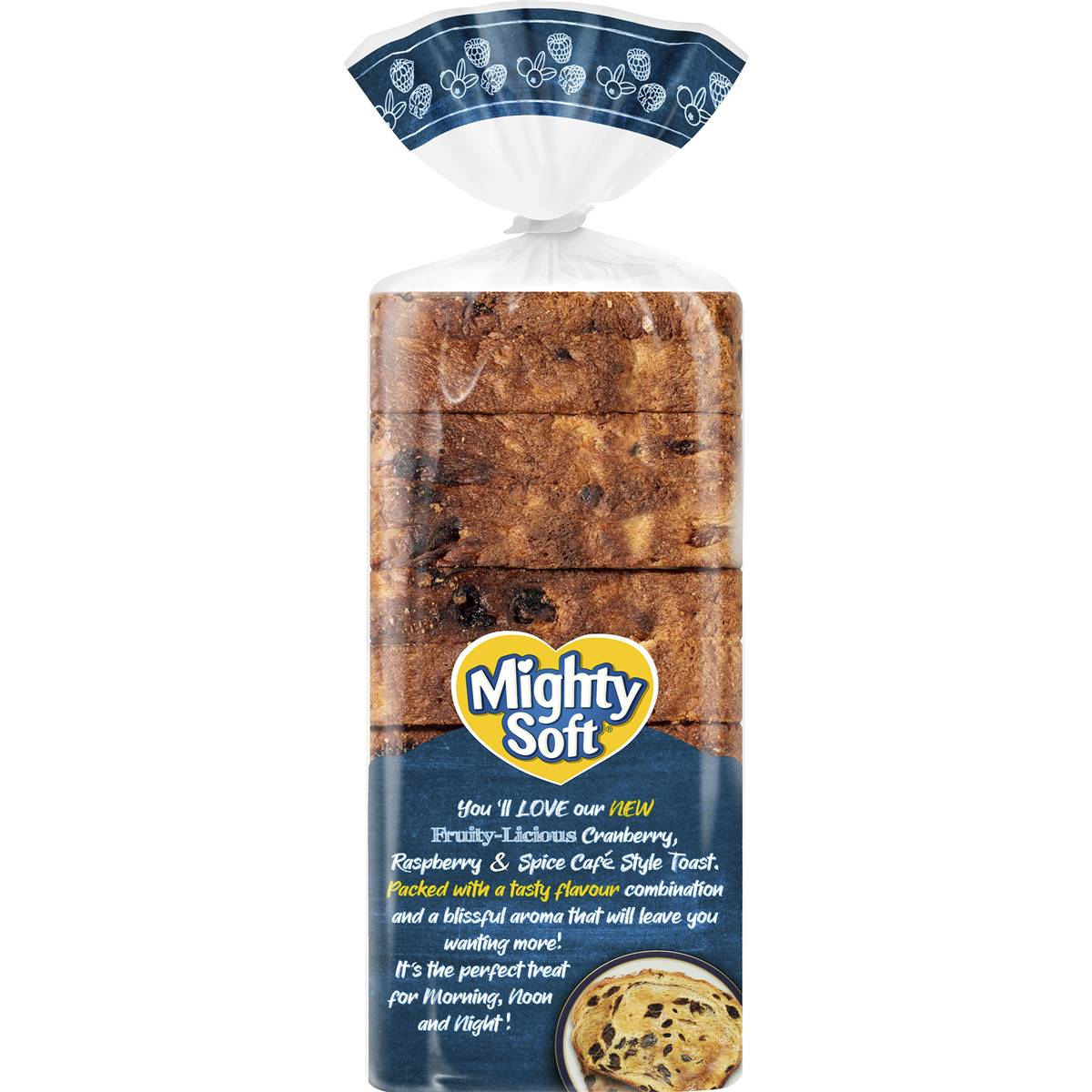 Mighty Soft Fruity-licious Cranberry Raspberry & Spice Loaf 560g ...