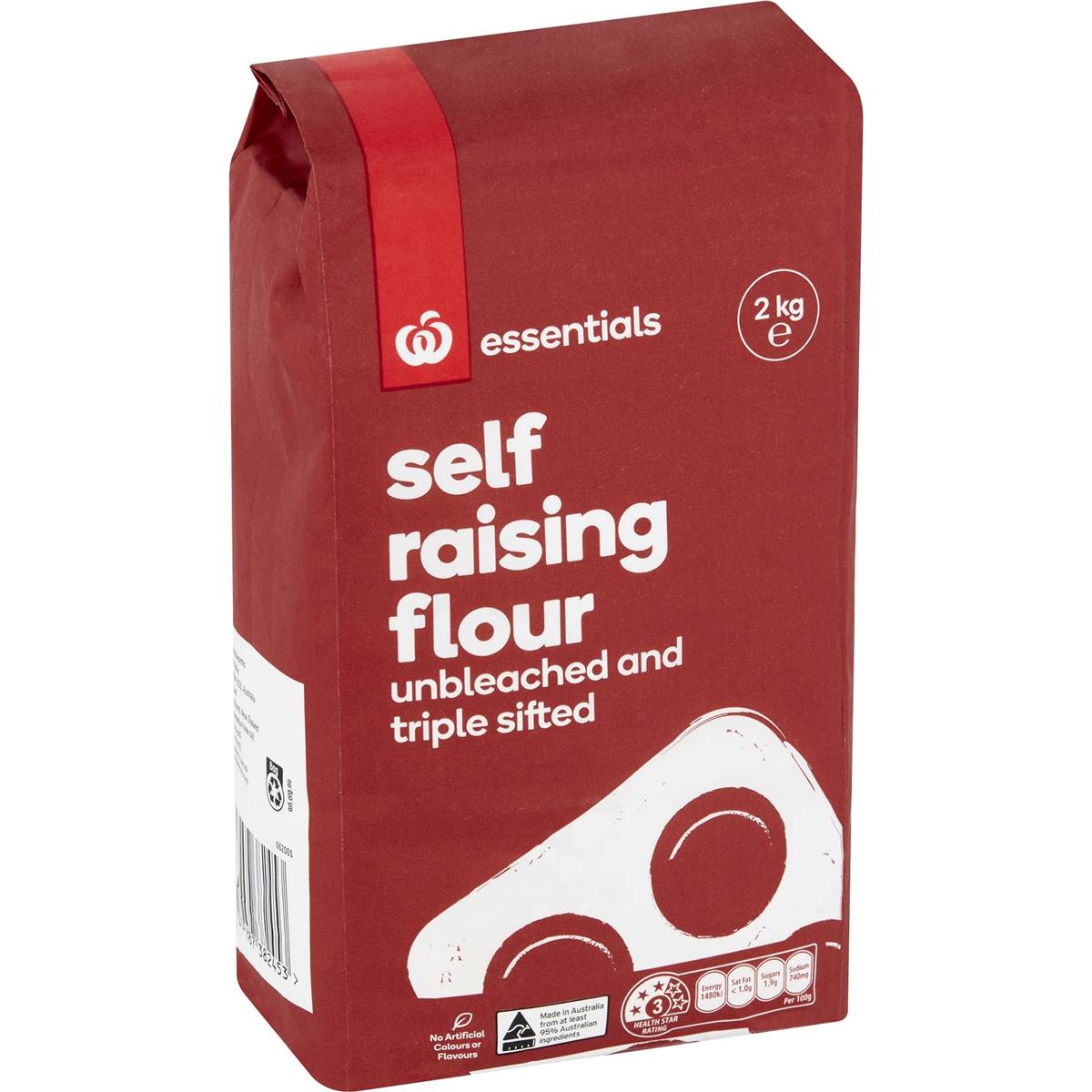 Essentials Self Raising Flour 2kg Woolworths