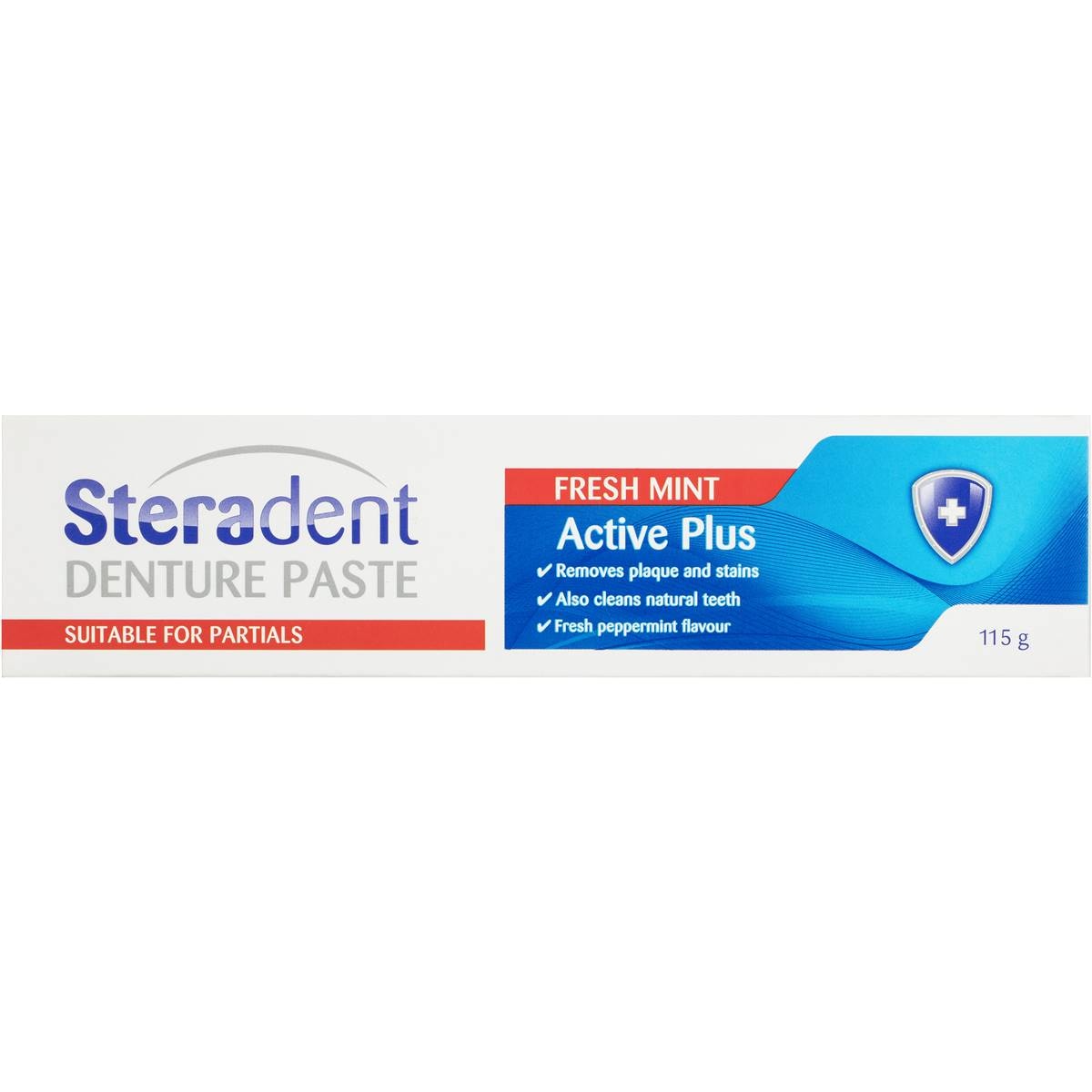Steradent Active Plus Denture Care Paste 115g | Woolworths