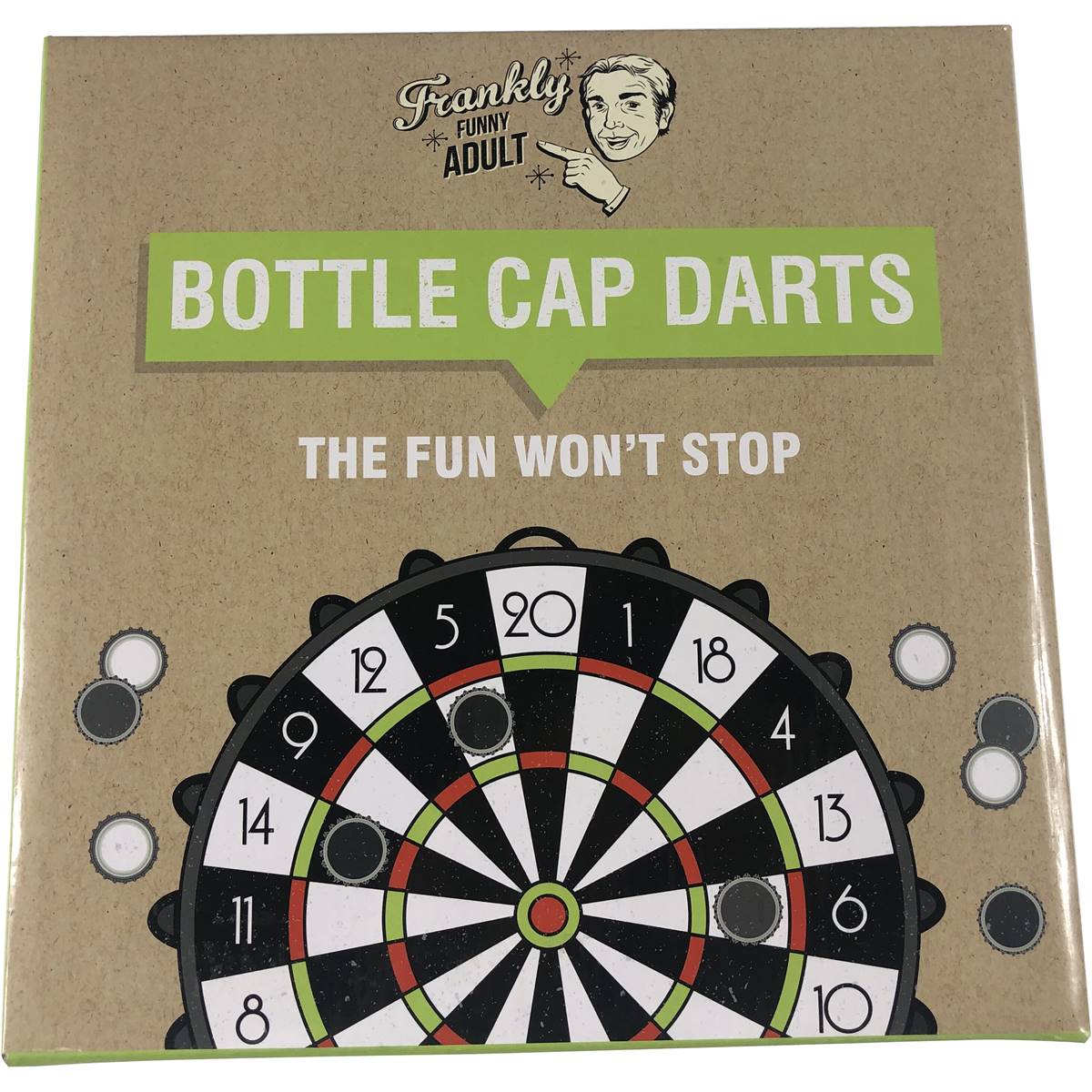 Frankly Funny Bottle Cap Darts Each | Woolworths