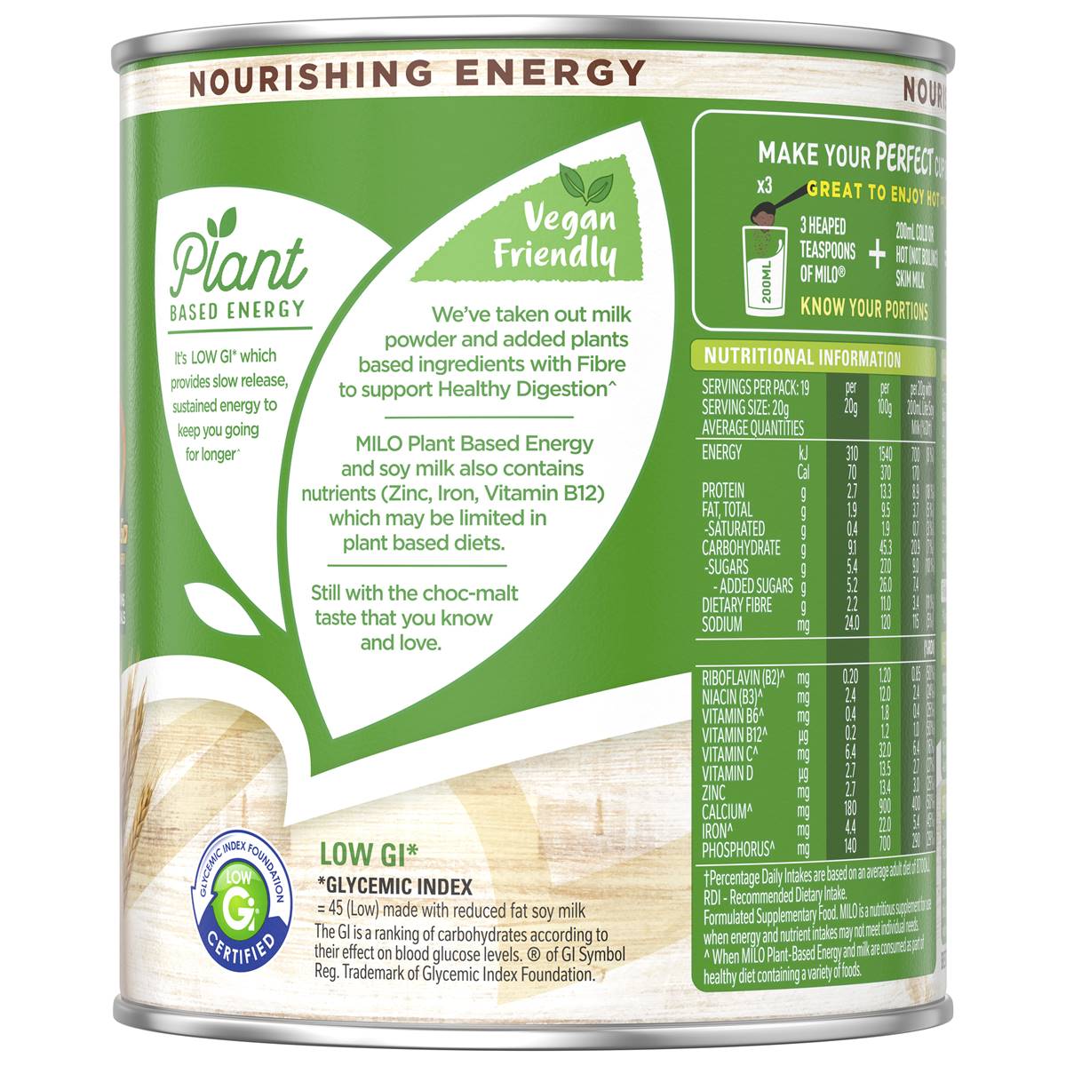 Nestle Milo Plant Based 395g | Woolworths