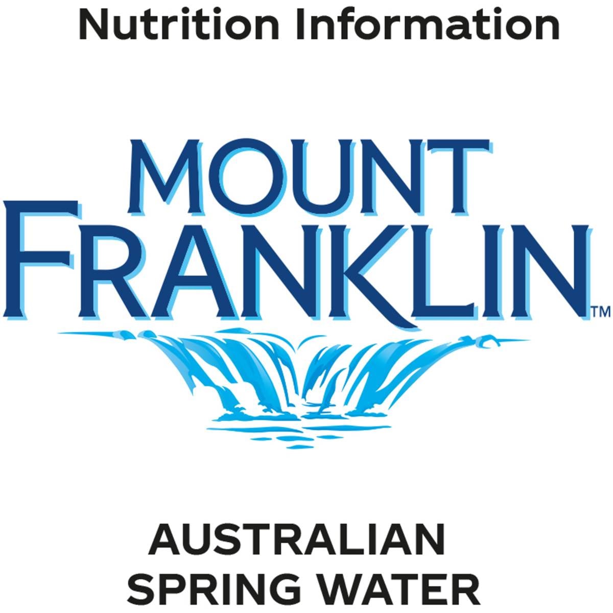 Mount Franklin Spring Water 4x1.5l | Woolworths