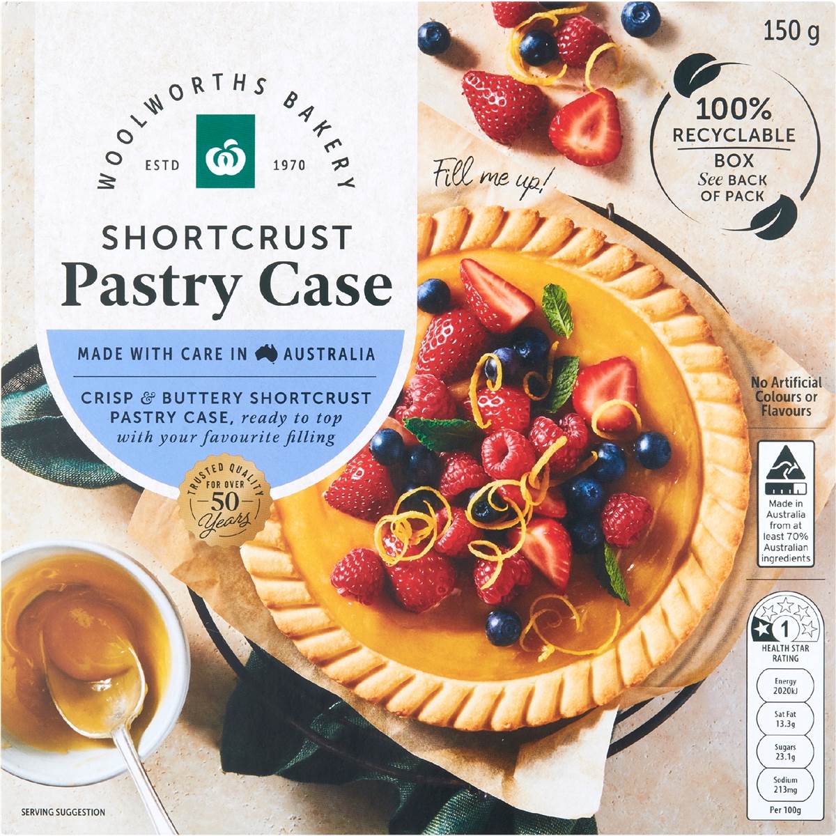 Woolworths Pastry Flan Case 150g | Woolworths