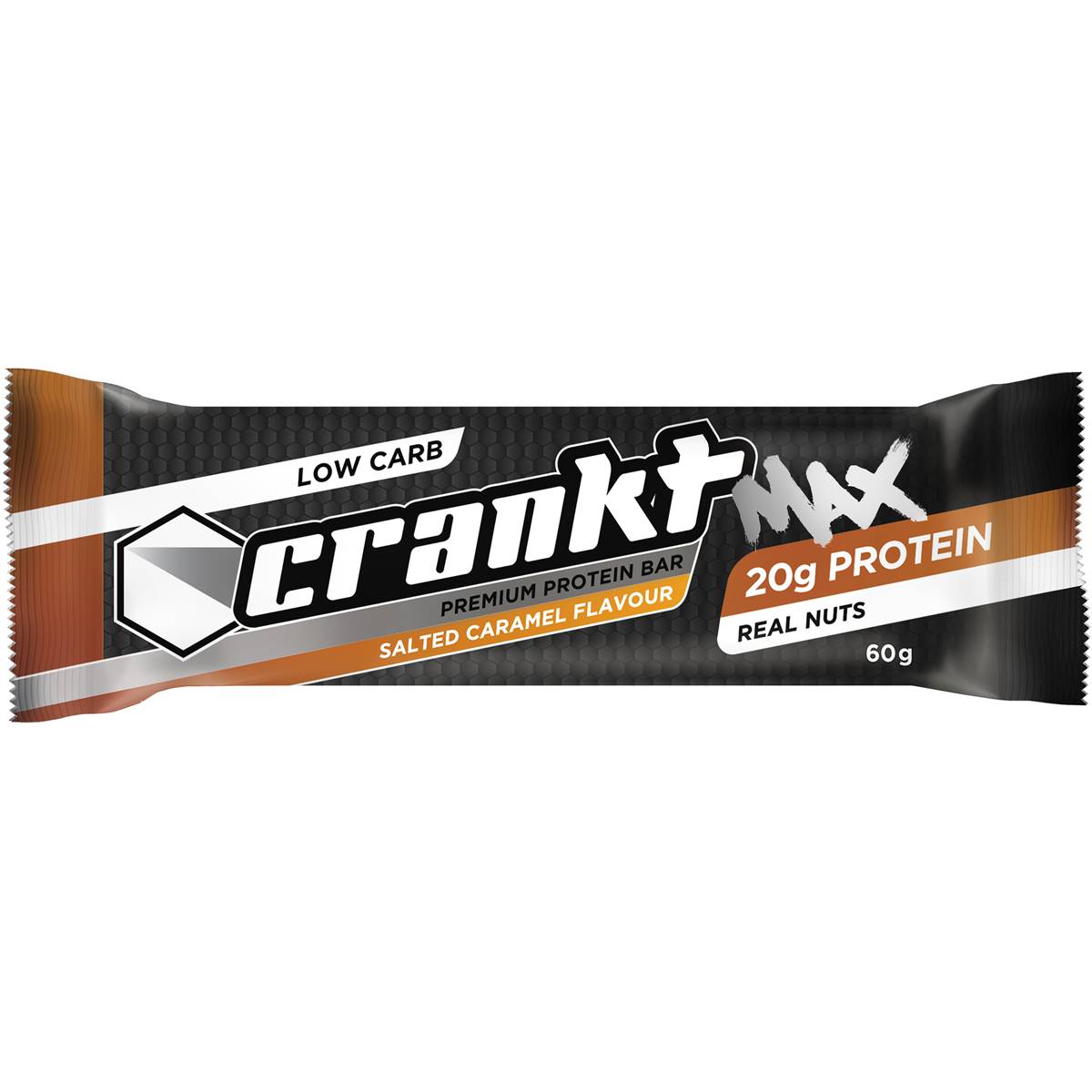 Crankt Max Premium Protein Bar Salted Caramel 60g | Woolworths