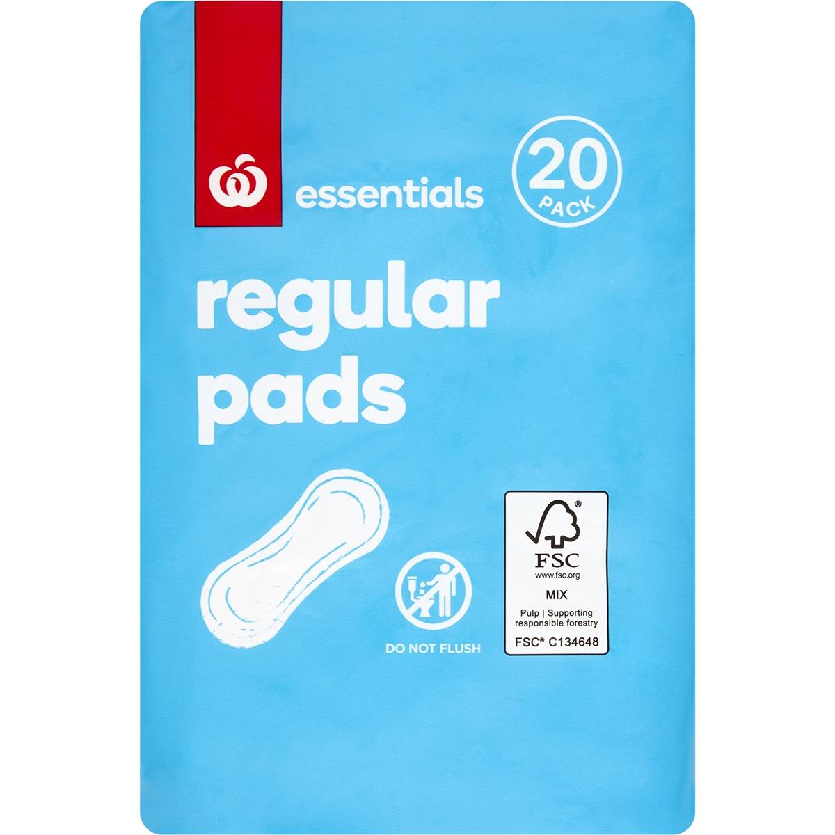 Essentials Pads Regular 20 Pack | Woolworths