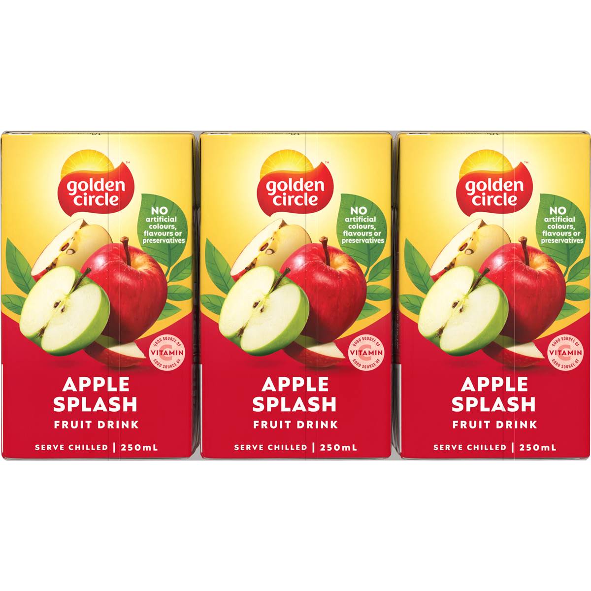 Golden Circle Fruit Drinks Lunch Box Poppers Multipack Apple Splash ...