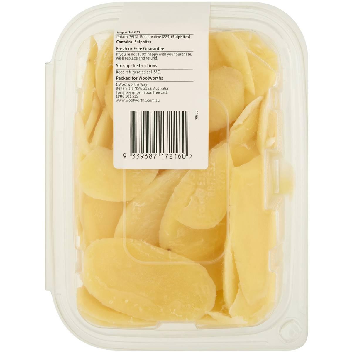 Woolworths Sliced Potato 450g | Woolworths