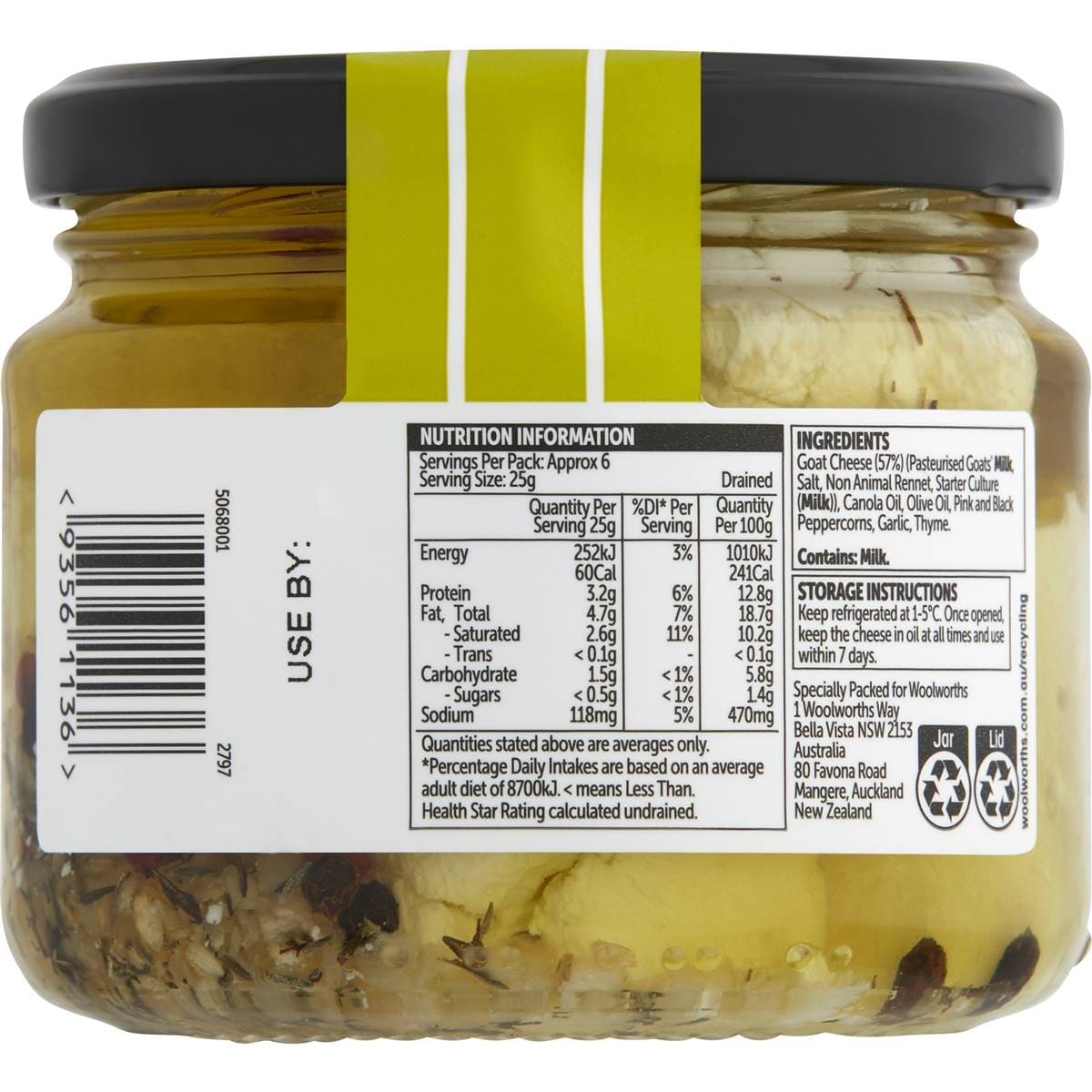 Thomas Dux Marinated Goats Cheese 300g | Woolworths