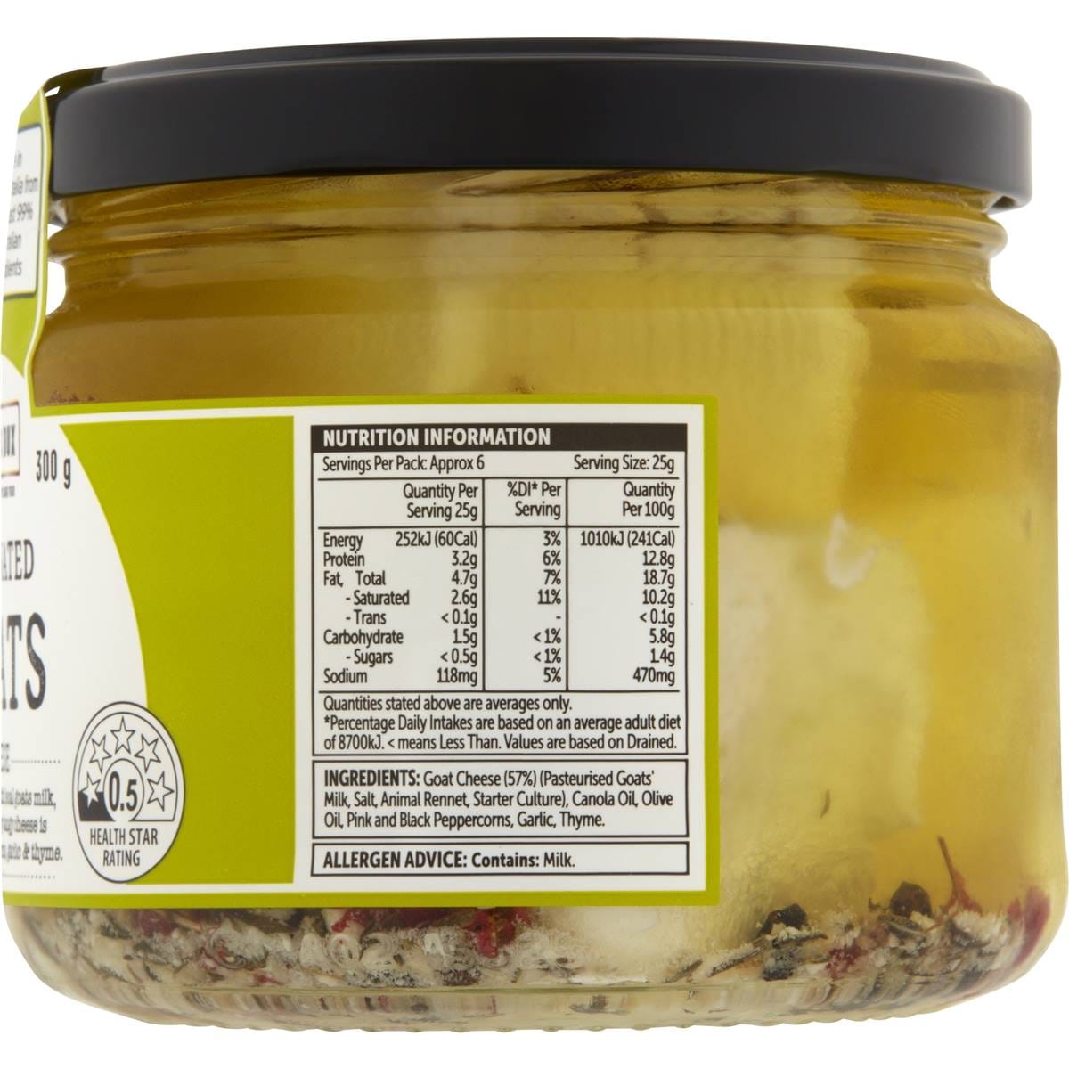 Thomas Dux Marinated Goats Cheese 300g | Woolworths