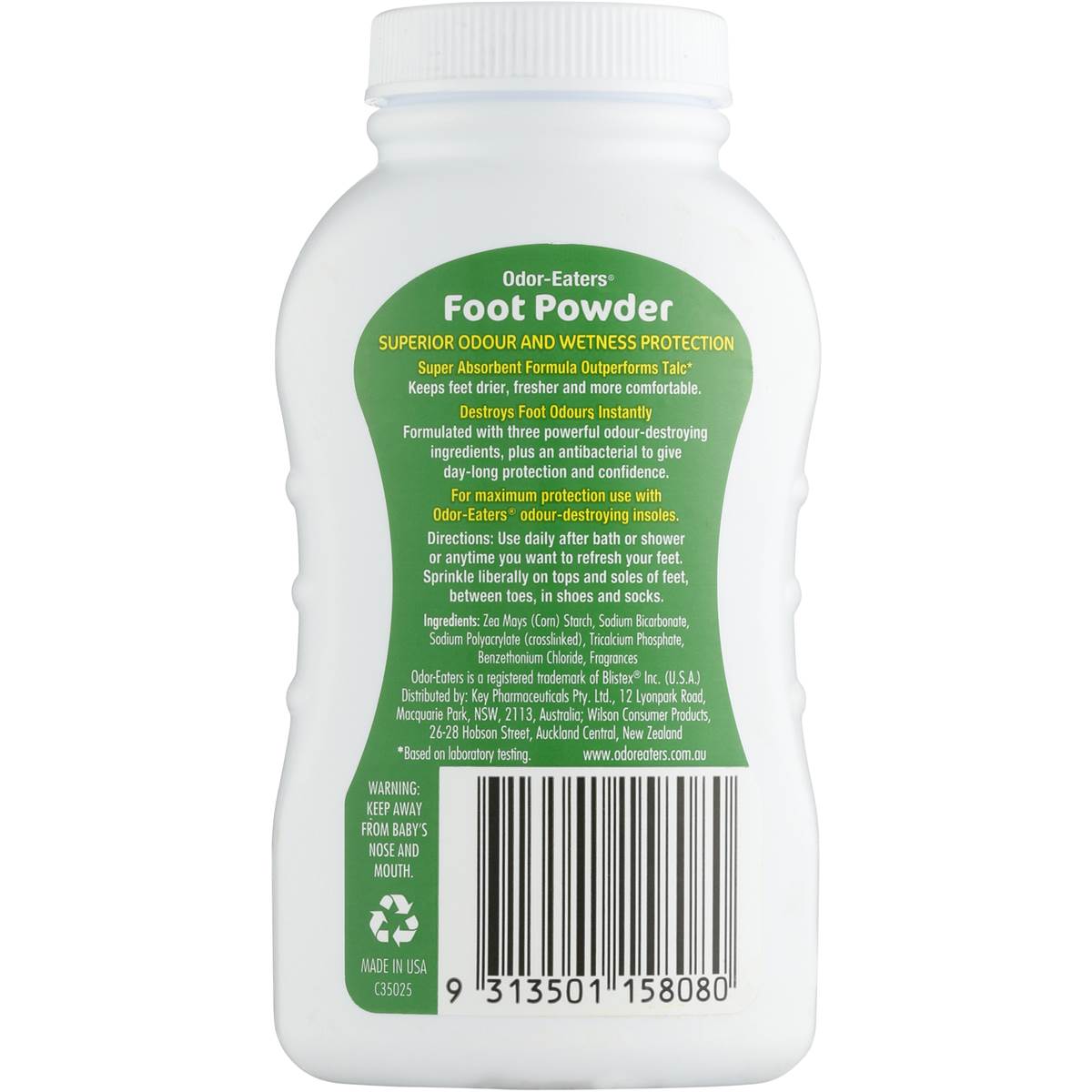 Odor Eaters Foot Powder Ingredients At Tayla Wilkin Blog