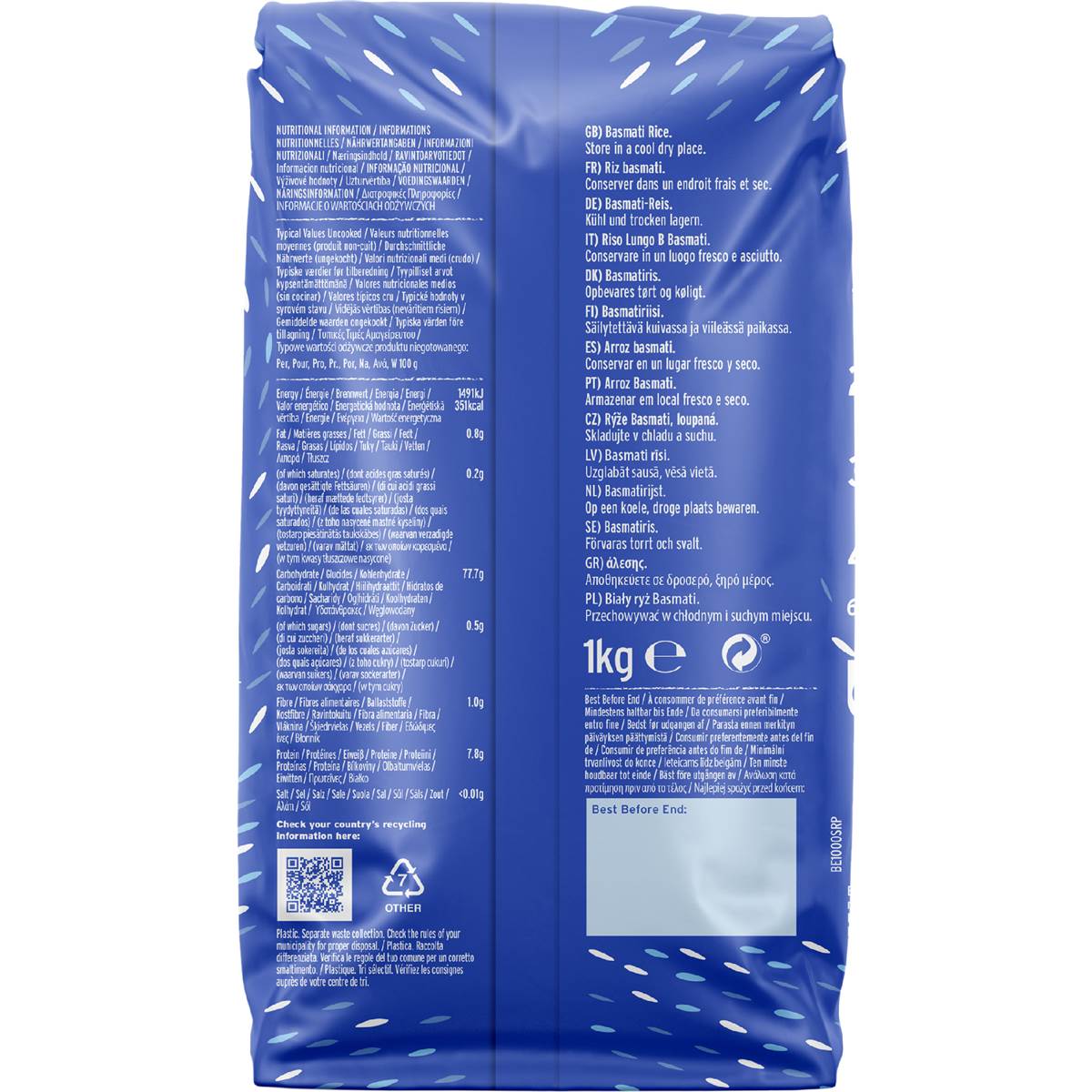 Tilda Pure Original Basmati Rice 1kg | Woolworths