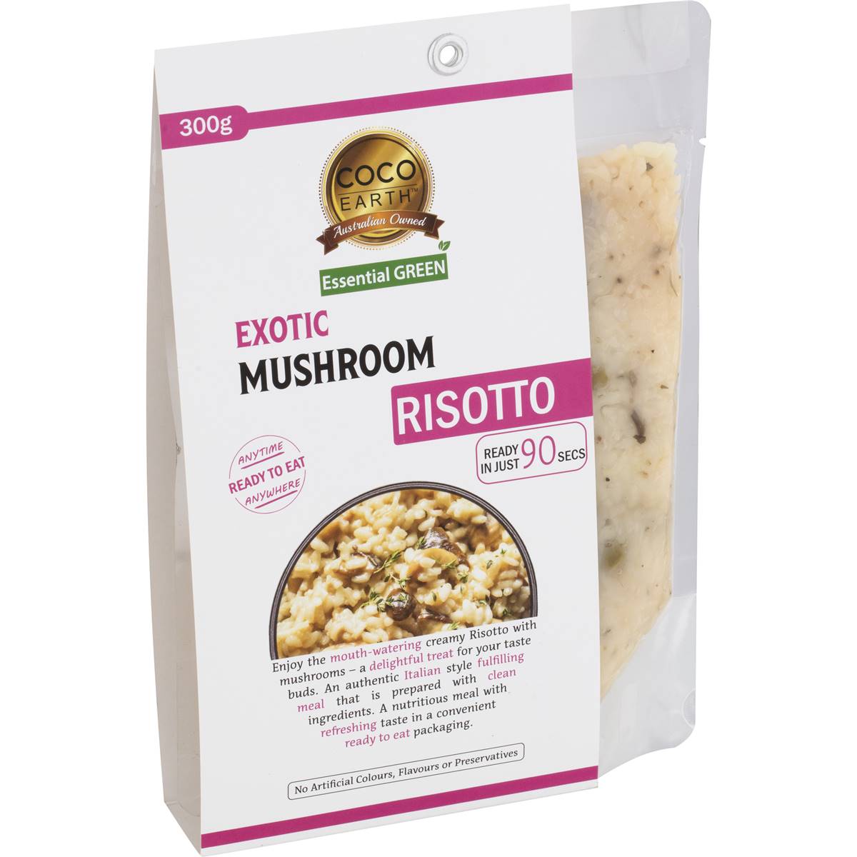 Coco Earth Exotic Mushroom Risotto 300g | Woolworths