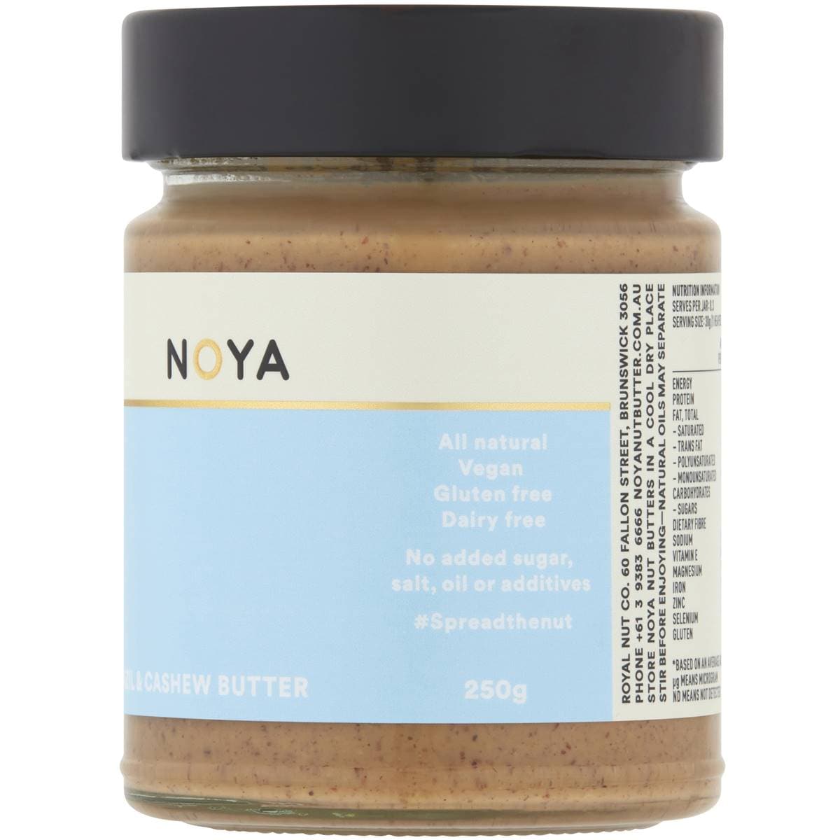Noya Abc Almond Brazil & Cashew Nut Butter 250g | Woolworths