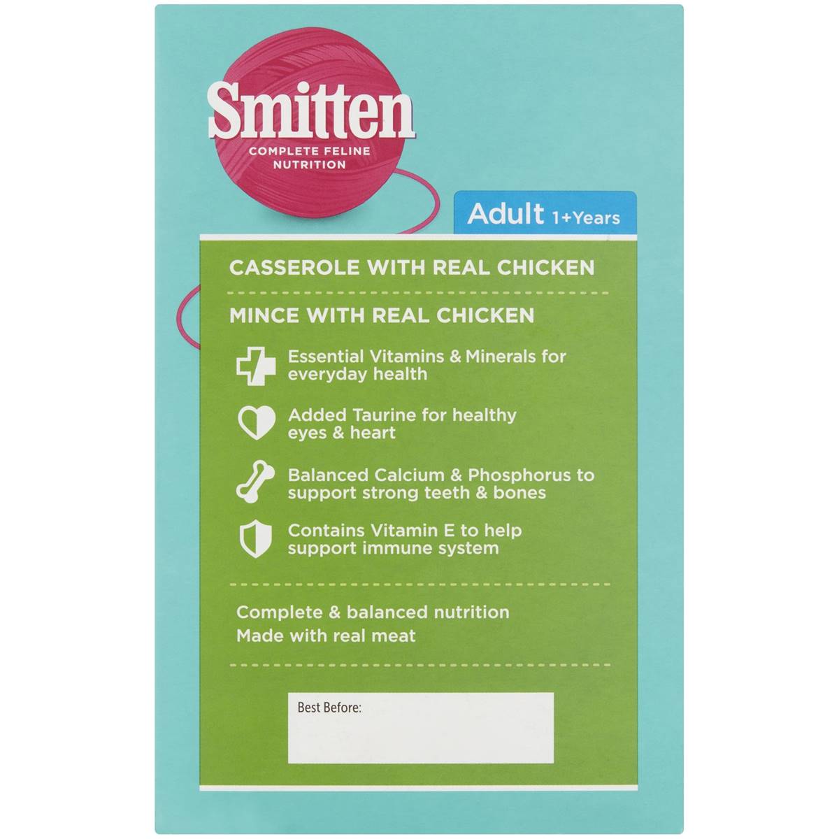 Smitten Chicken Selection Adult Wet Cat Food 12 Pack | Woolworths