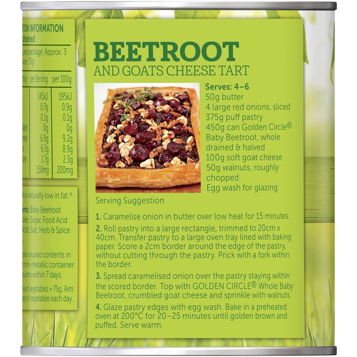 Golden Circle Canned Vegetables Baby Beetroot Cans 450g | Woolworths