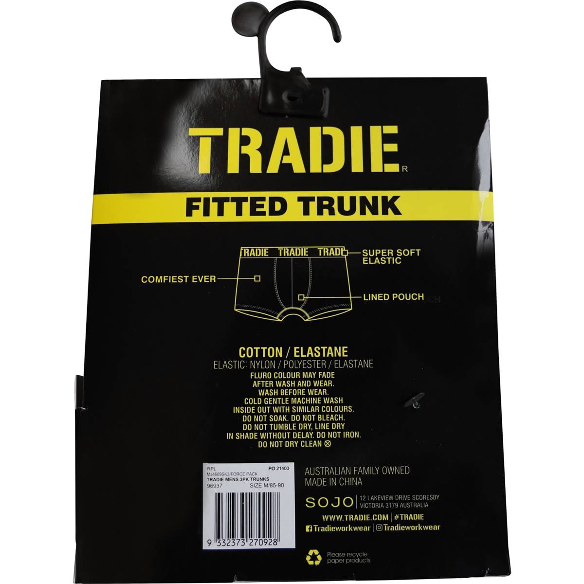 Tradie Mens Trunk L 3 Pack | Woolworths
