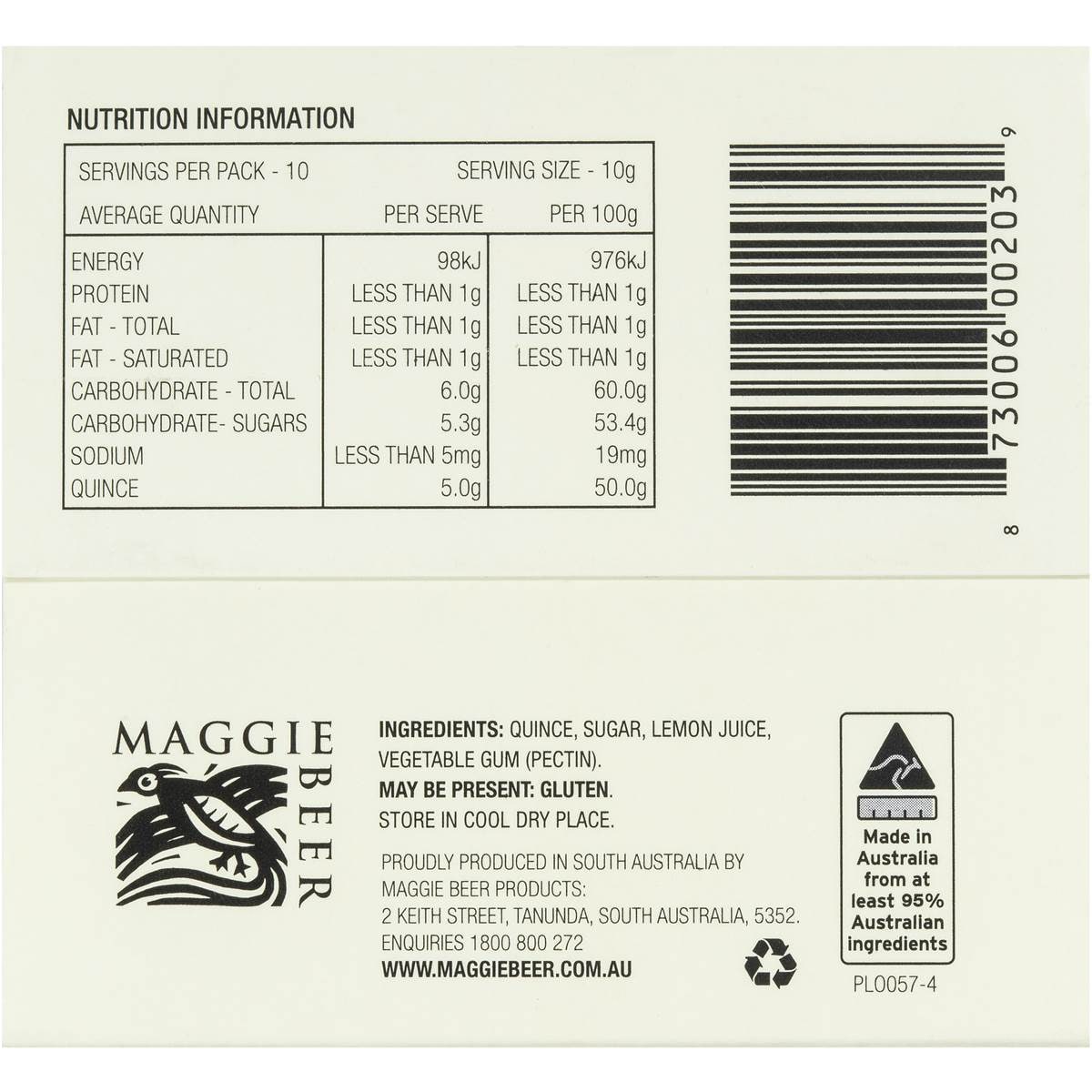 Maggie Beer Quince Paste 100g | Woolworths