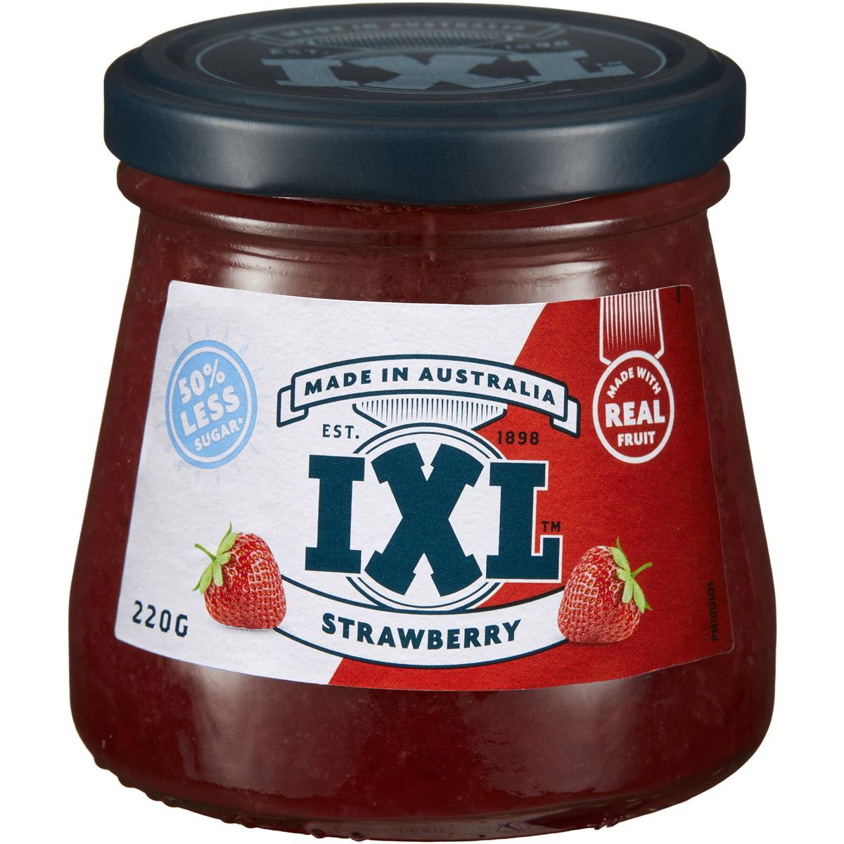 Ixl Strawberry Jam 50% Less Sugar 220g | Woolworths