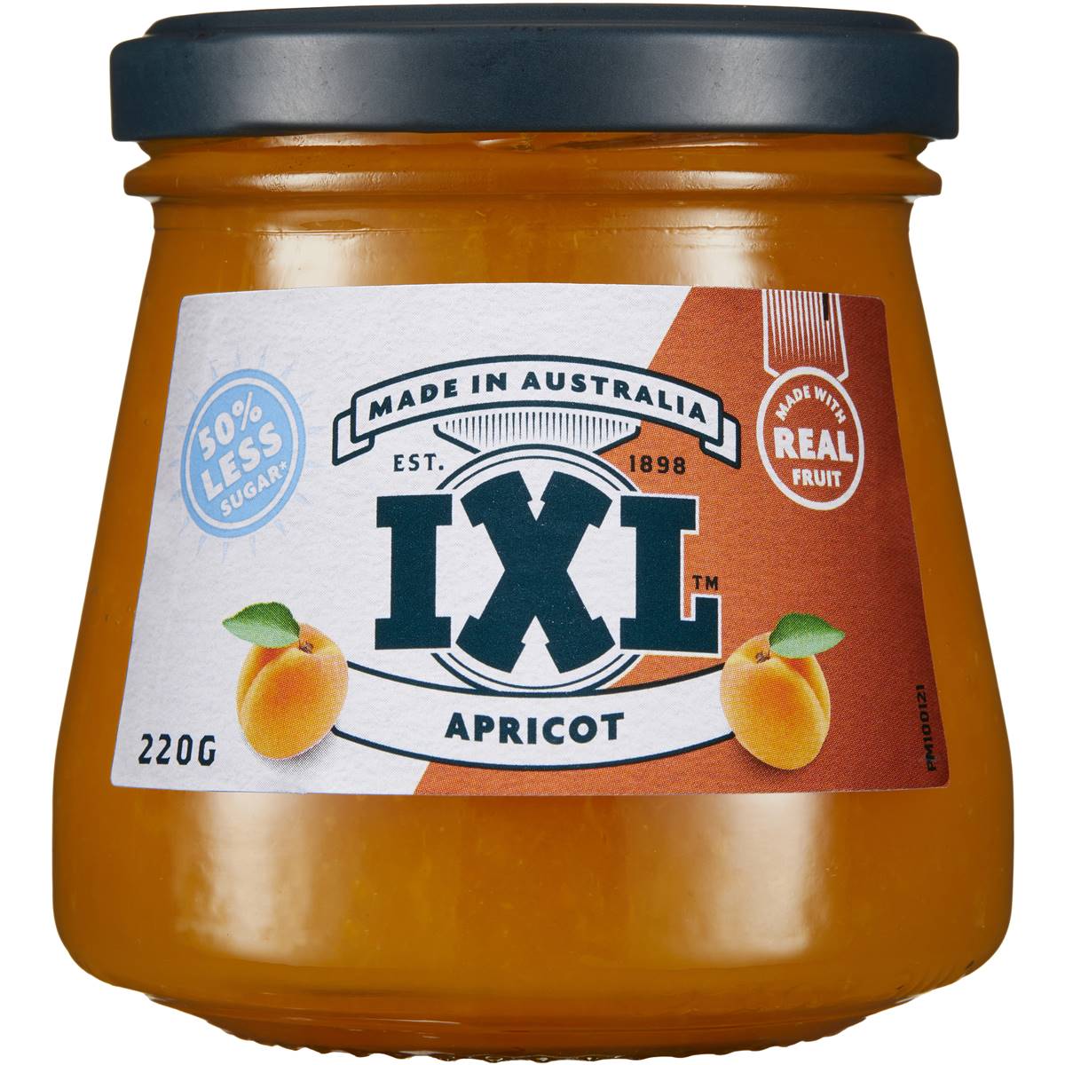 Ixl Apricot Jam 50% Less Sugar 220g | Woolworths