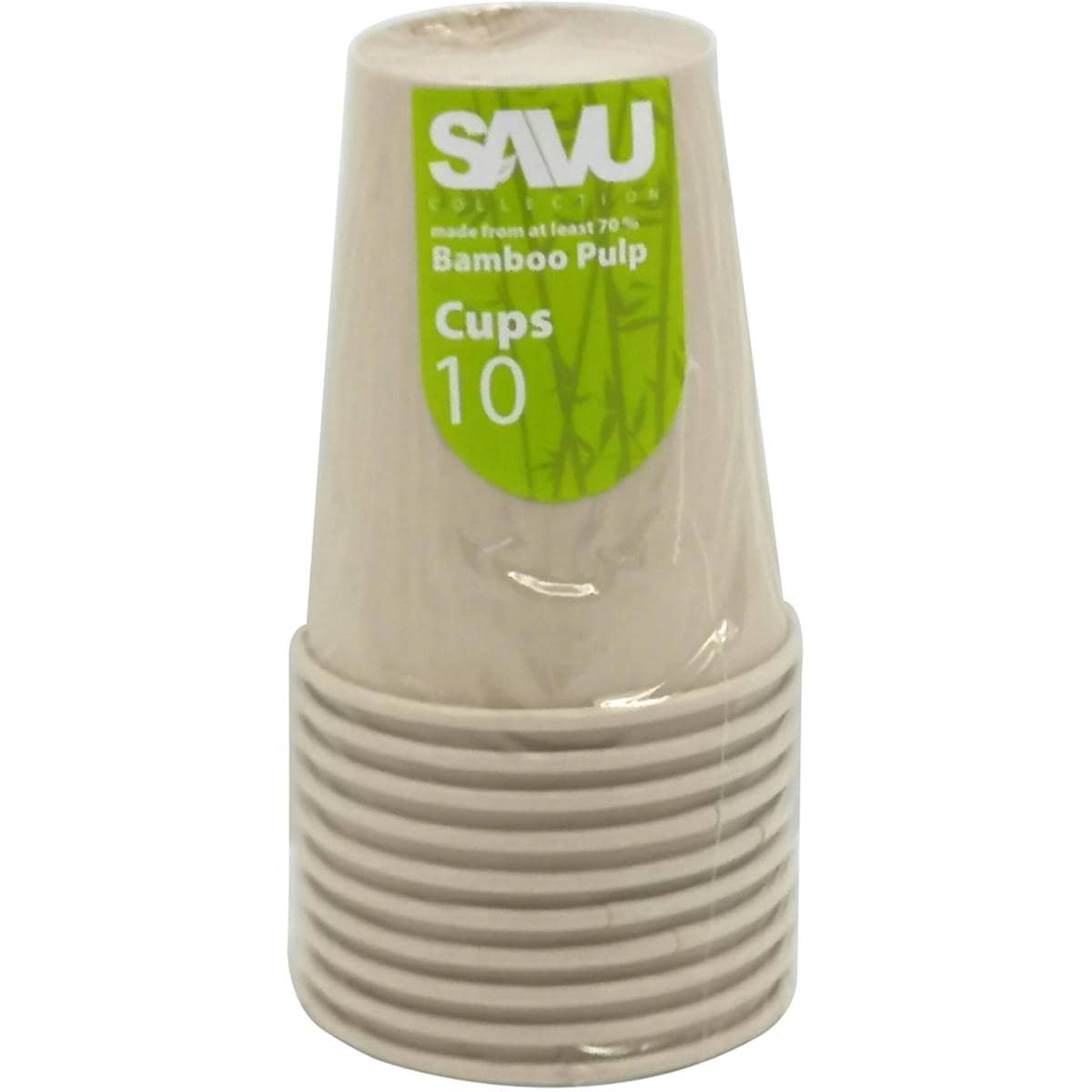 Savu Bamboo Pulp Cups 10 Pack | Woolworths