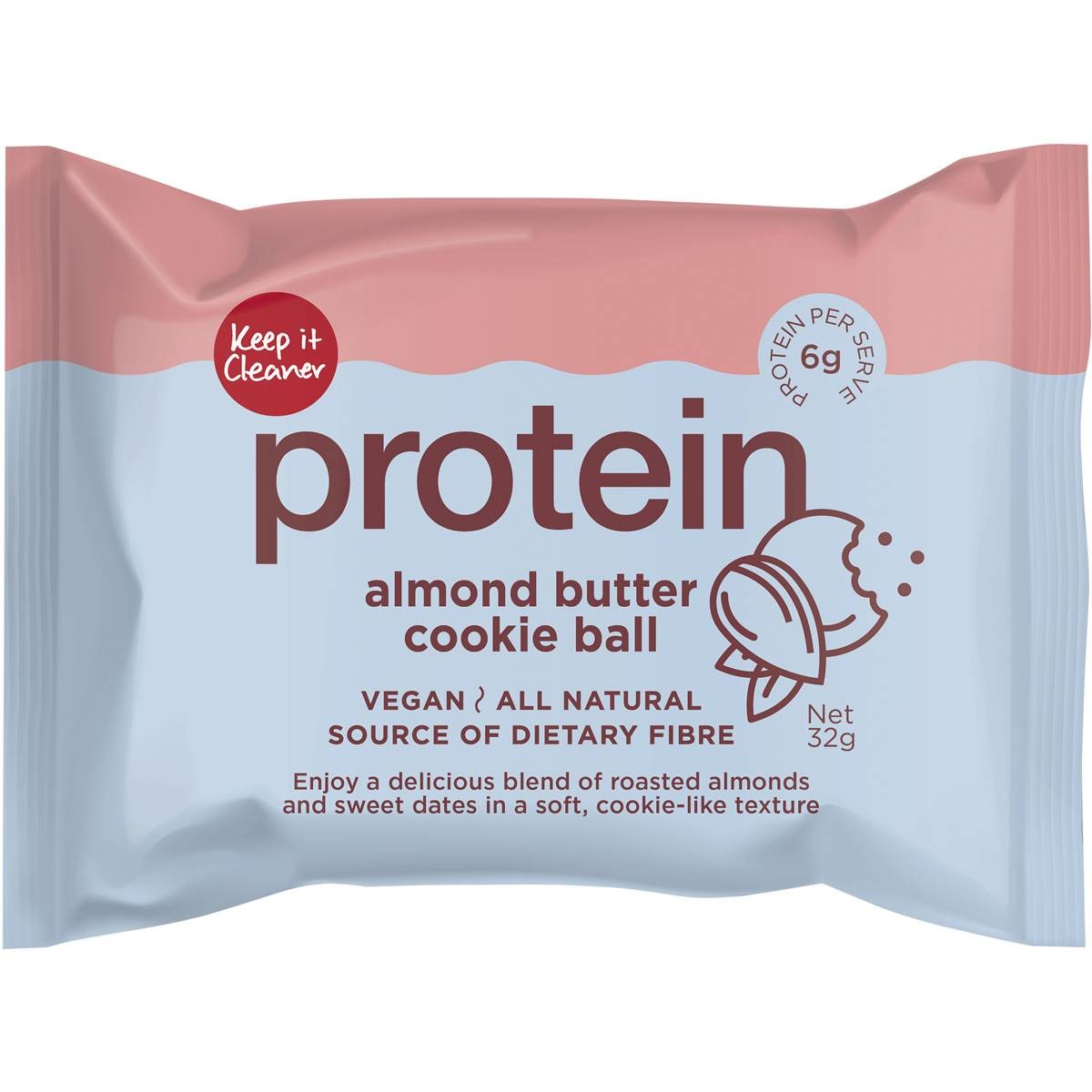 Keep It Cleaner Protein Almond Butter Cookie Ball 32g | Woolworths