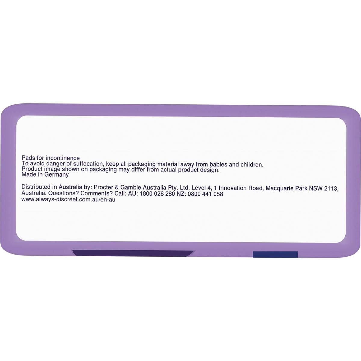 Always Discreet Incontinence Pads Maxi Night 6 Pack | Woolworths