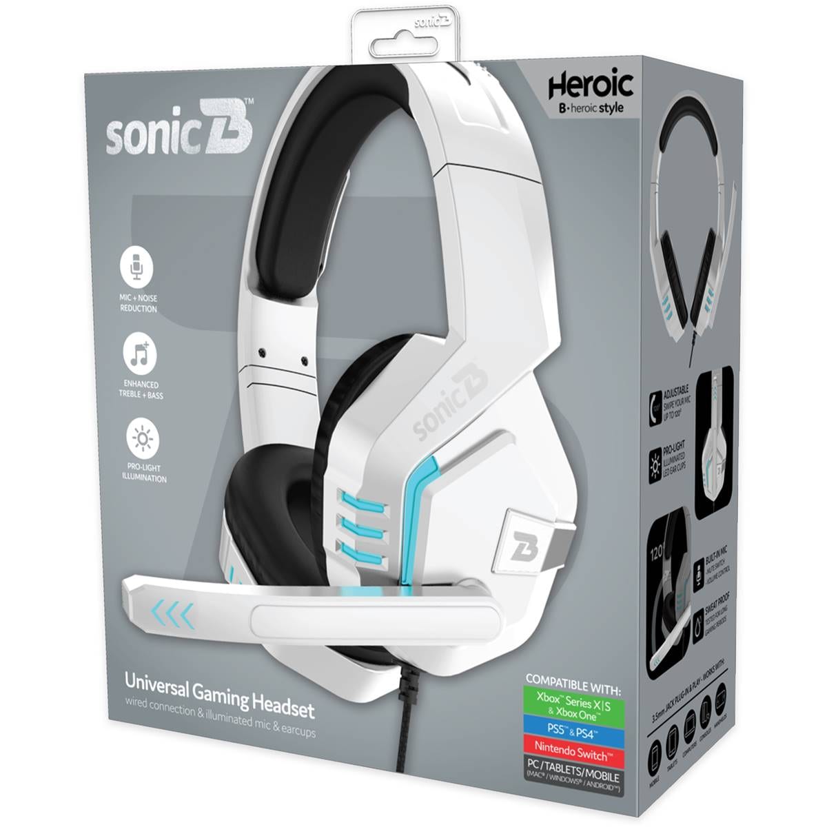 Sonic B Heroic Wired Gaming Headset Each | Woolworths