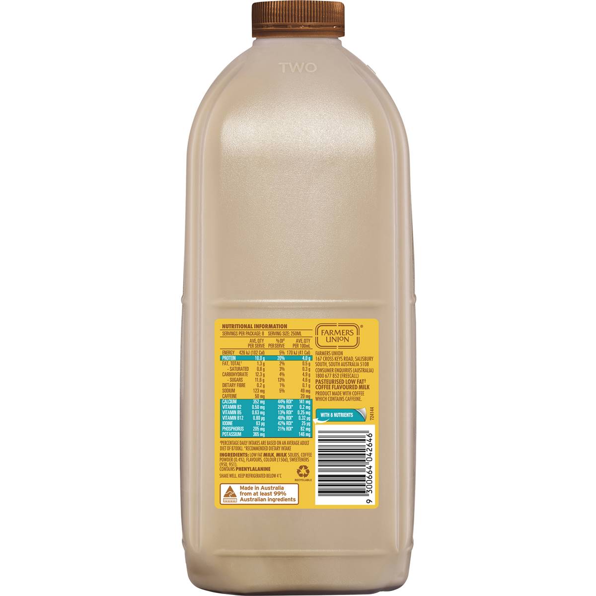 Feel Good Ice Coffee Low Fat 2l | Woolworths