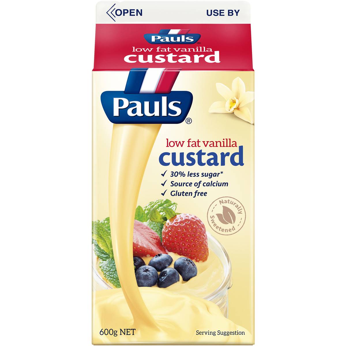Pauls Low Fat Vanilla Custard Custard 600g | Woolworths