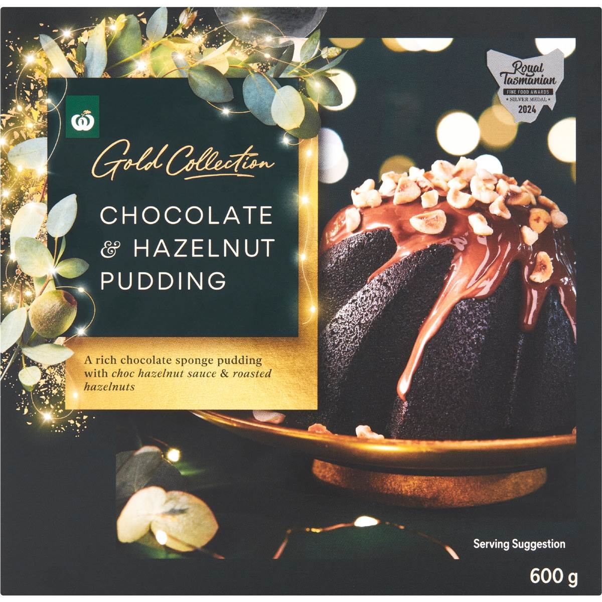 Woolworths Gold Chocolate & Hazelnut Pudding 600g | Woolworths