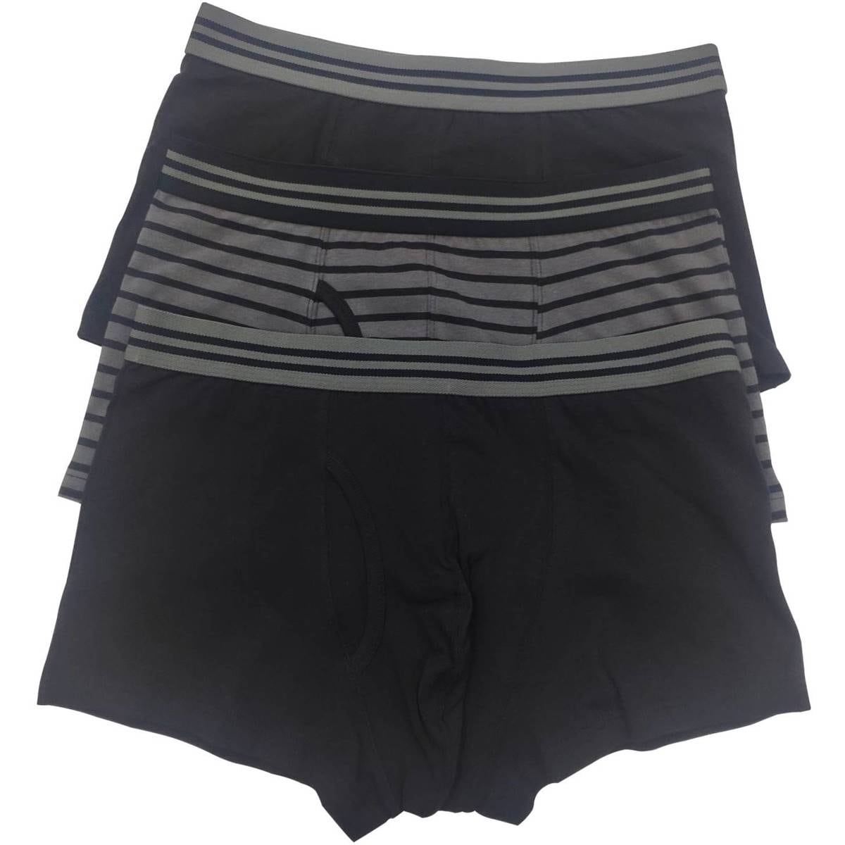 For Him Fly Front Trunks Large Assorted 3 Pack | Woolworths
