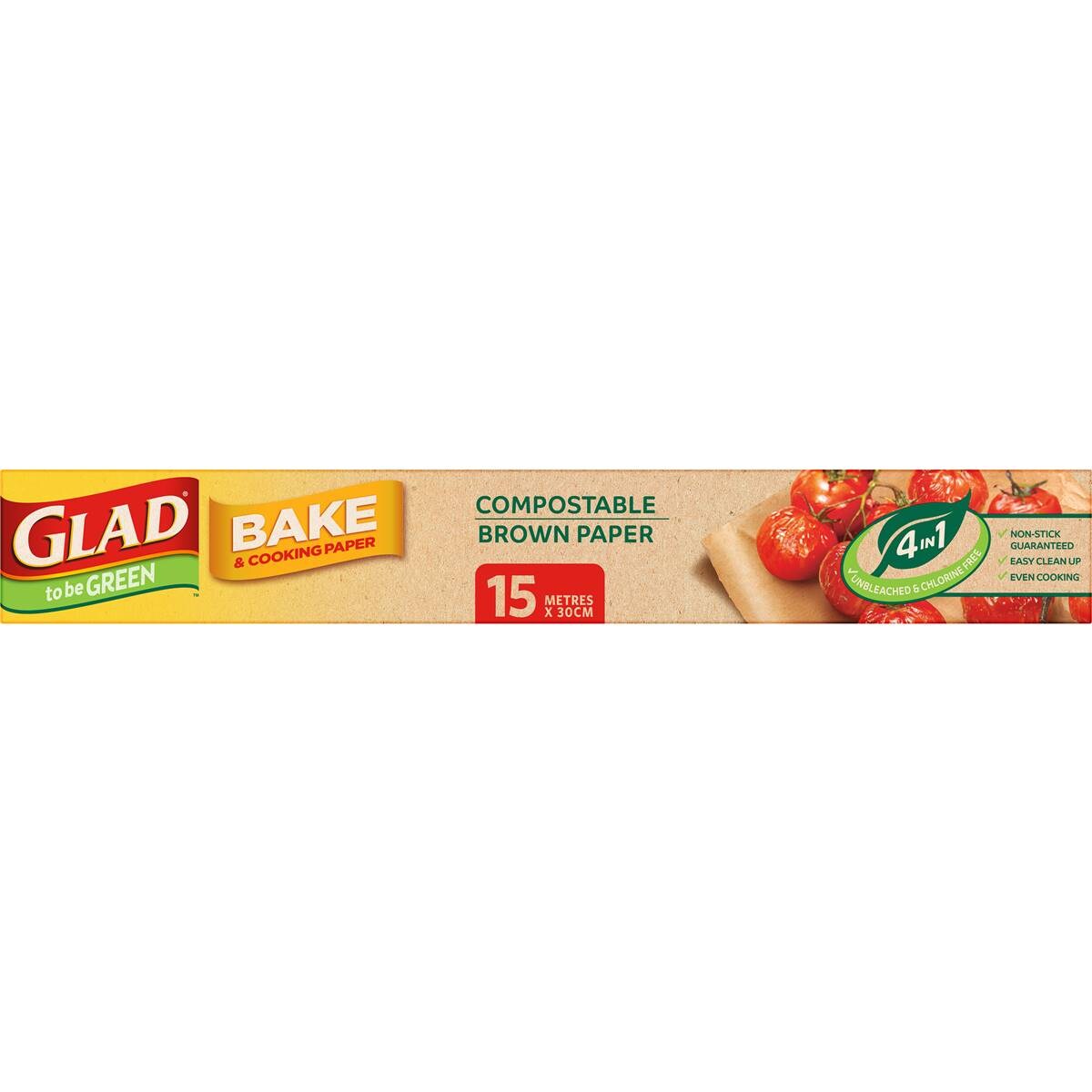 Glad To Be Green Compostable Brown Bake Paper 15m | Woolworths